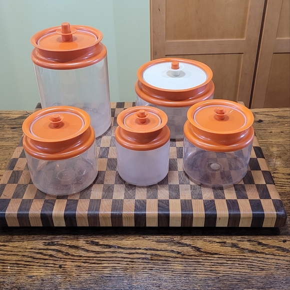 Tupperware | Office | Tupperware 5 Pc Acrylic Jars | Poshmark
